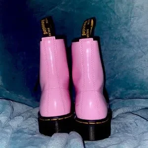 Dr. Martens | Shoes | Womens Pink 46 Doc Marten Patent Leather Boots ...